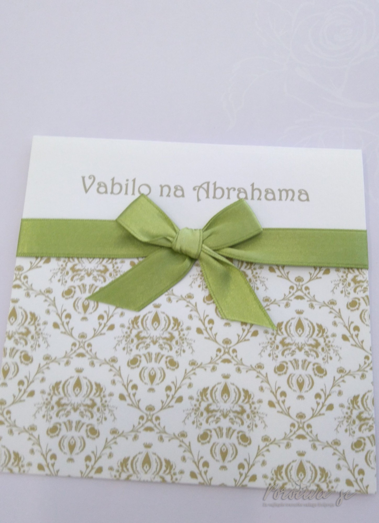 Vabilo za Abrahama Vintage 2 | Poročiva se