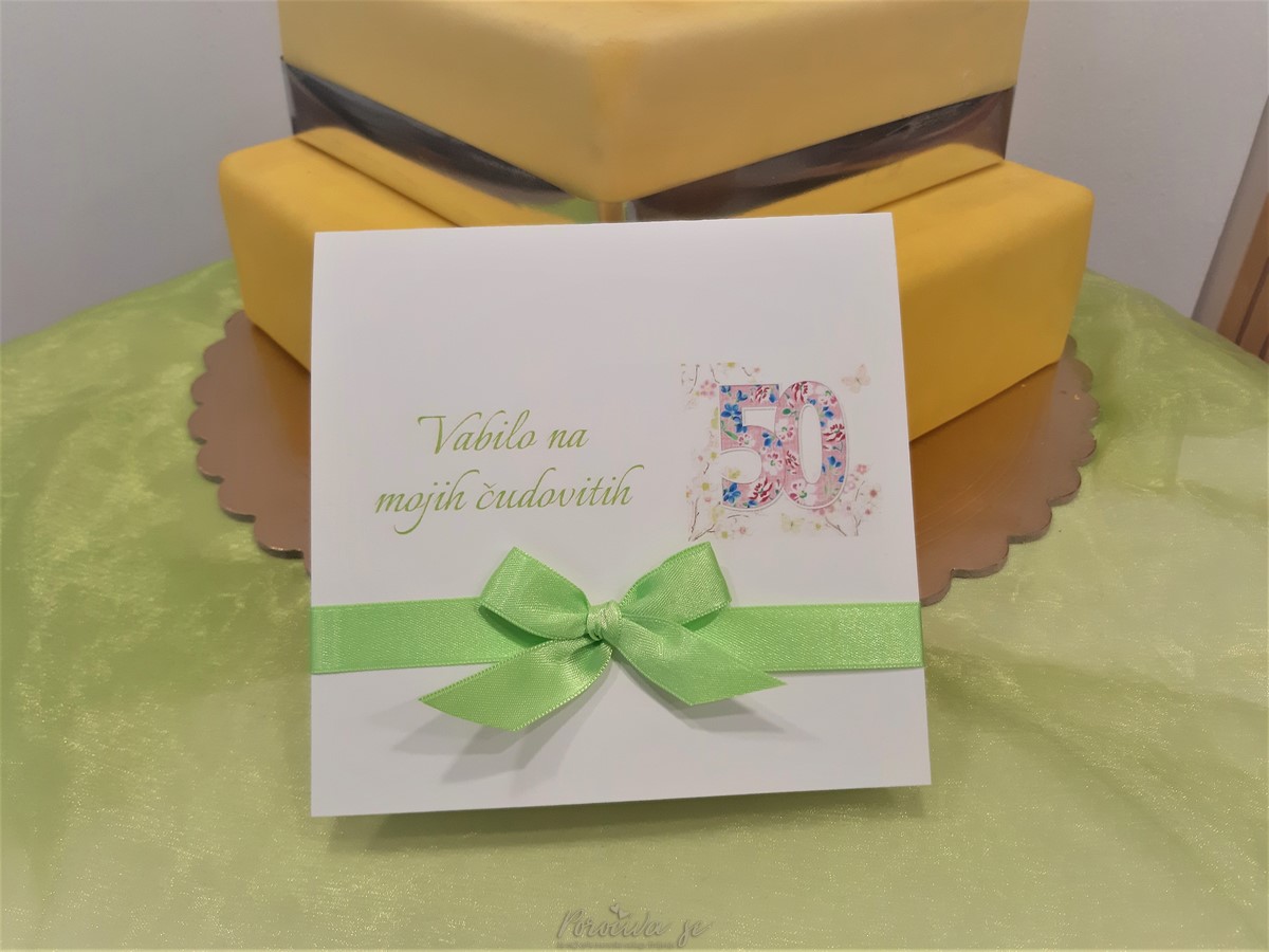 Vabilo za Abrahama Čudovitih 50 | Poročiva se